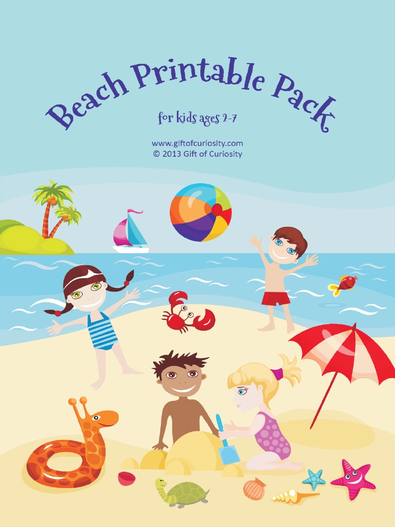 Beach Printable Pack | PDF | Leisure | Teaching Mathematics