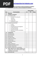 C - Electrical Quality Control Plan - March 2013 | PDF | Specification ...