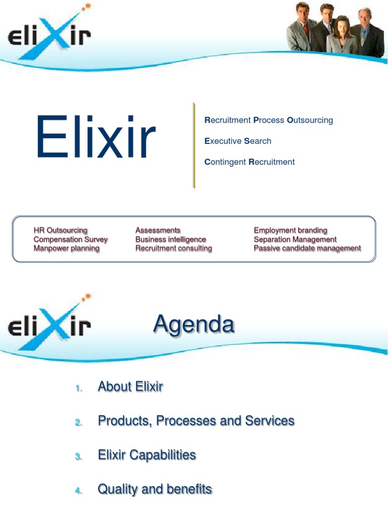 Elixir Company Profile | PDF | Recruitment | Outsourcing