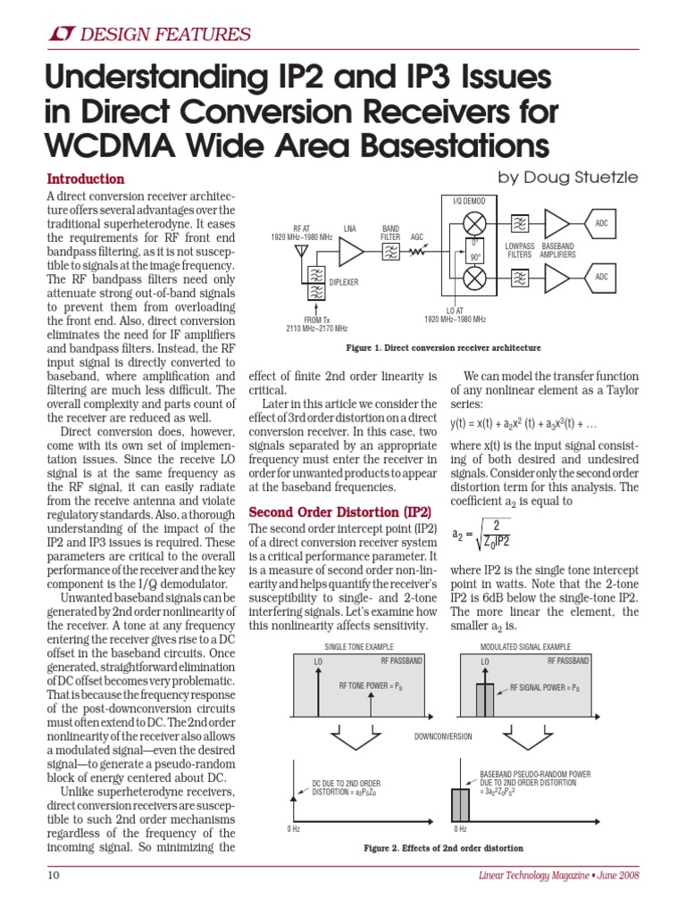 Linear Technology-Understanding IP2 and IP3 Issues in Direct Conversion ...