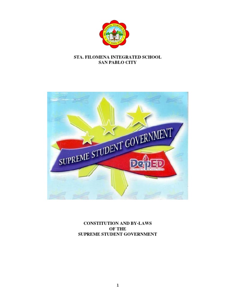 SSG Constitution and By-Laws Overview | PDF | Constitutional Amendment ...