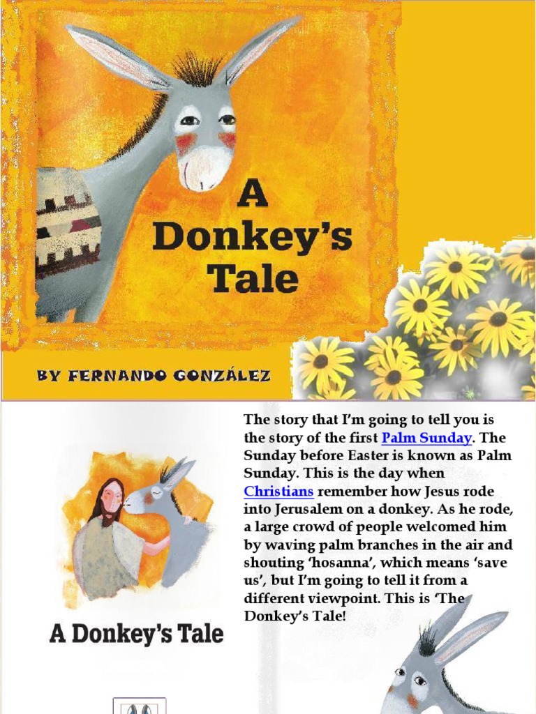 The Donkey's Tale on Palm Sunday | PDF | Donkey | Jesus