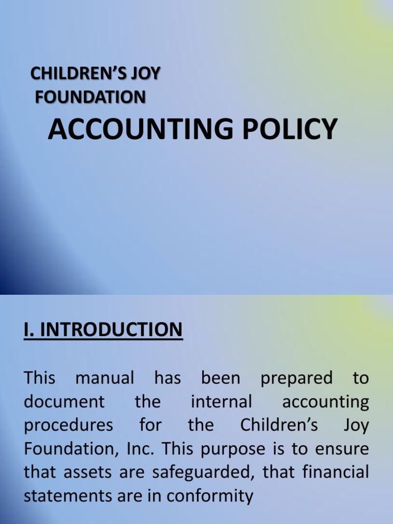 Accounting Policy Powerpoint Presentation | PDF | Depreciation | Debits ...