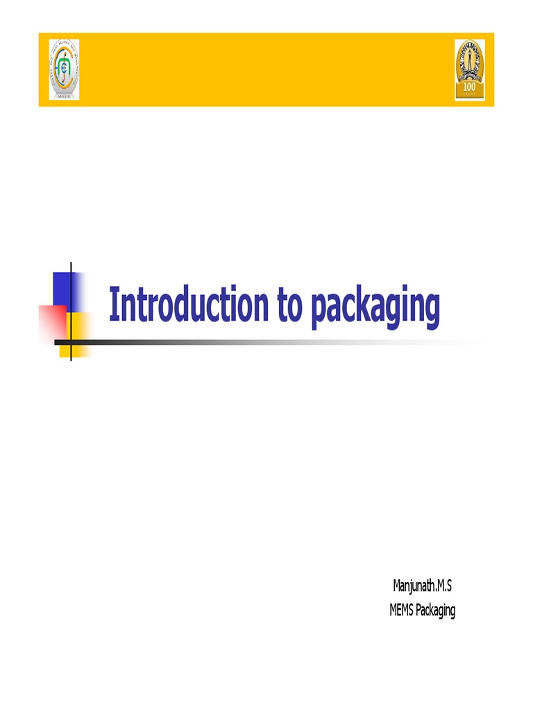 Introduction To Packaging | PDF | Applied And Interdisciplinary Physics ...