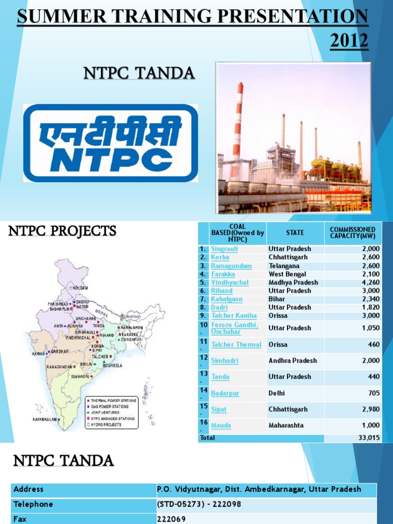 NTPC Tanda | PDF | Coal | Boiler
