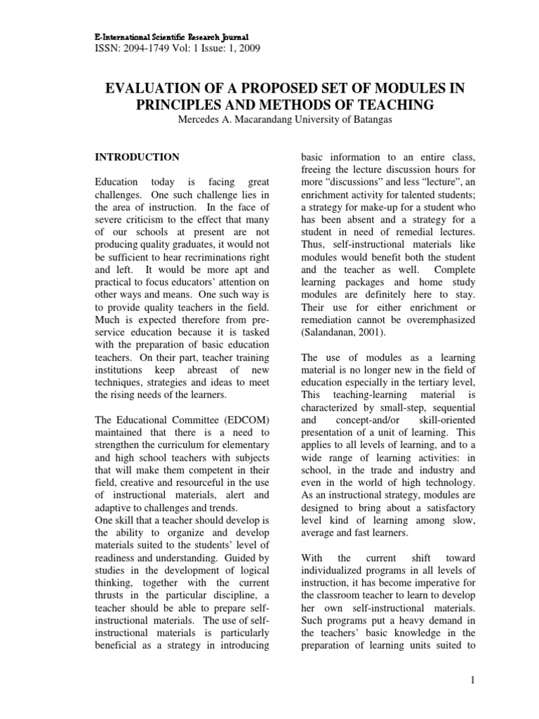 Module Making | Download Free PDF | Educational Assessment | Teachers