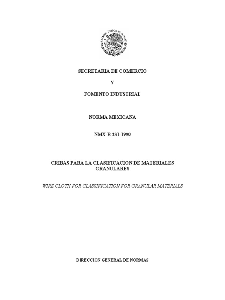 NMX B 231 1990 | PDF | Medición | Observación científica