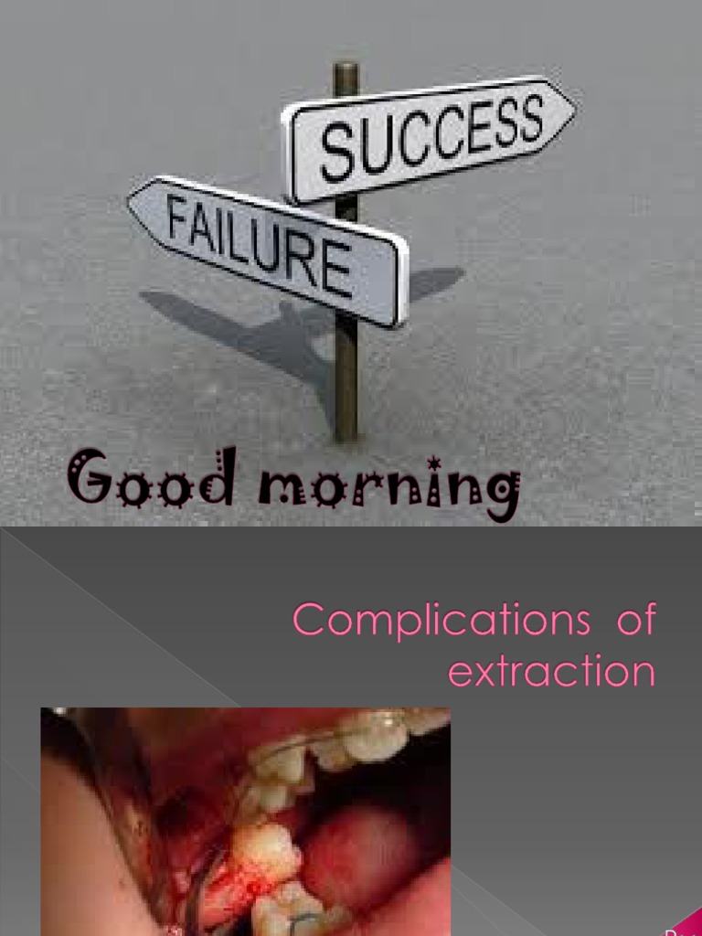 Complications of Extraction | PDF
