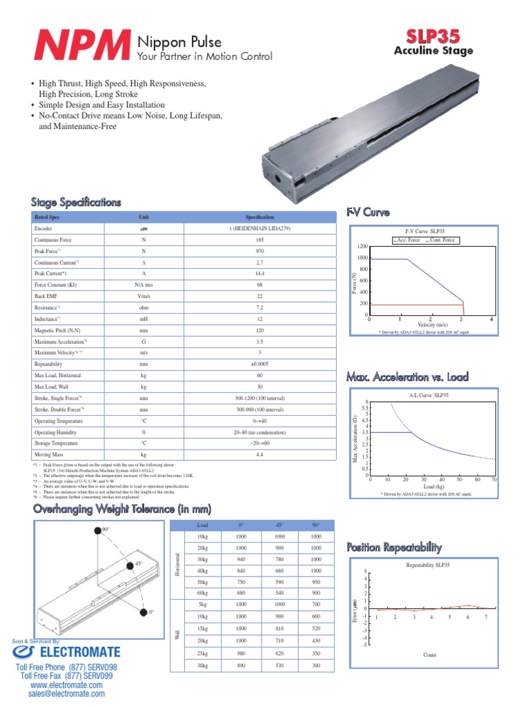 NPM SLP 35 Specsheet | PDF | Electrical Components | Machines