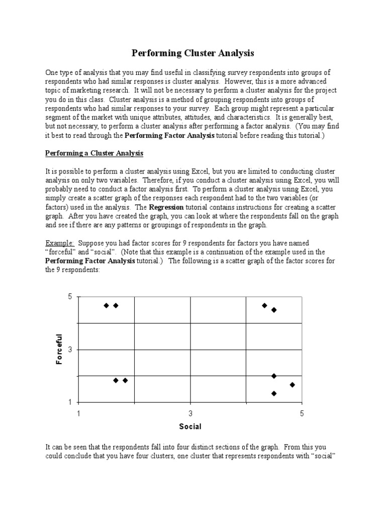 Performing Cluster Analysis | Factor Analysis | Cluster Analysis
