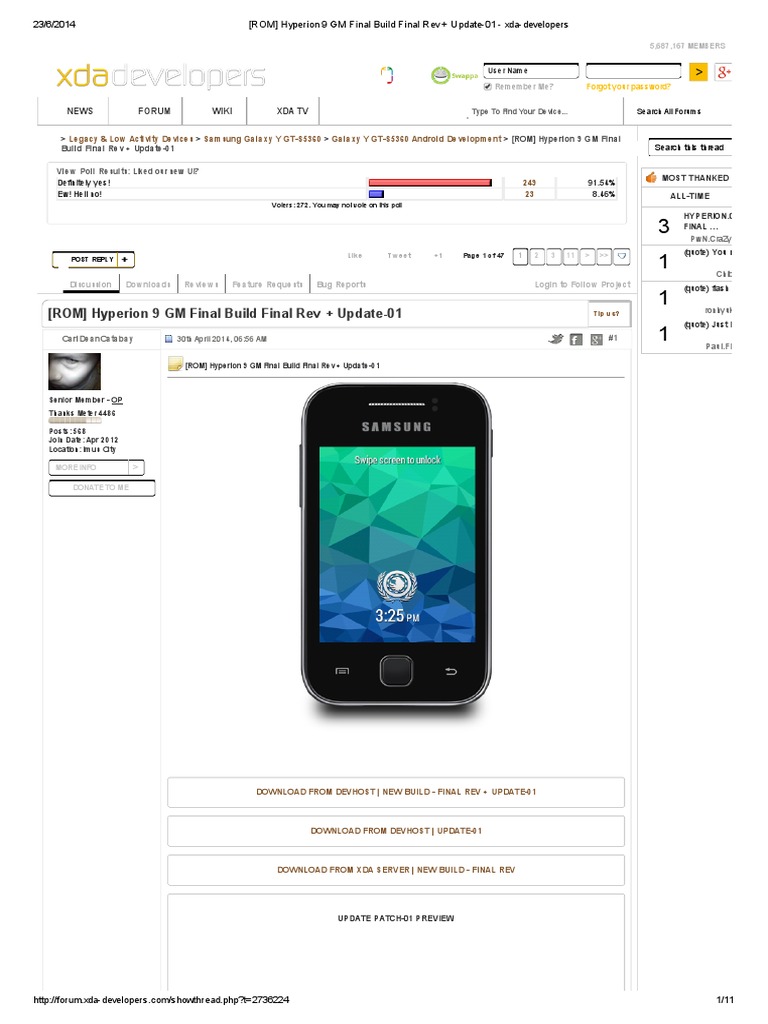 (ROM) Hyperion 9 GM Final Build Final Rev + Update-01 - Xda-Developers ...