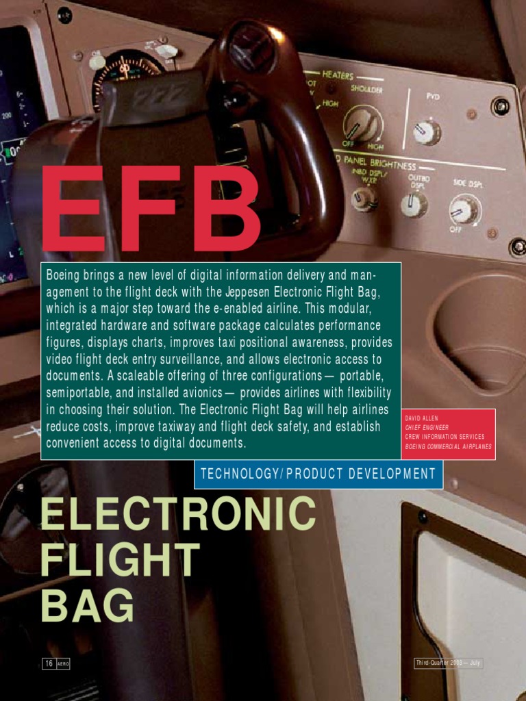 Boeing Electronic Flight Bag | Download Free PDF | Aviation | Aerospace ...