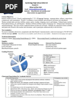 6th Grade French Course Overview | PDF | Homework | Teaching