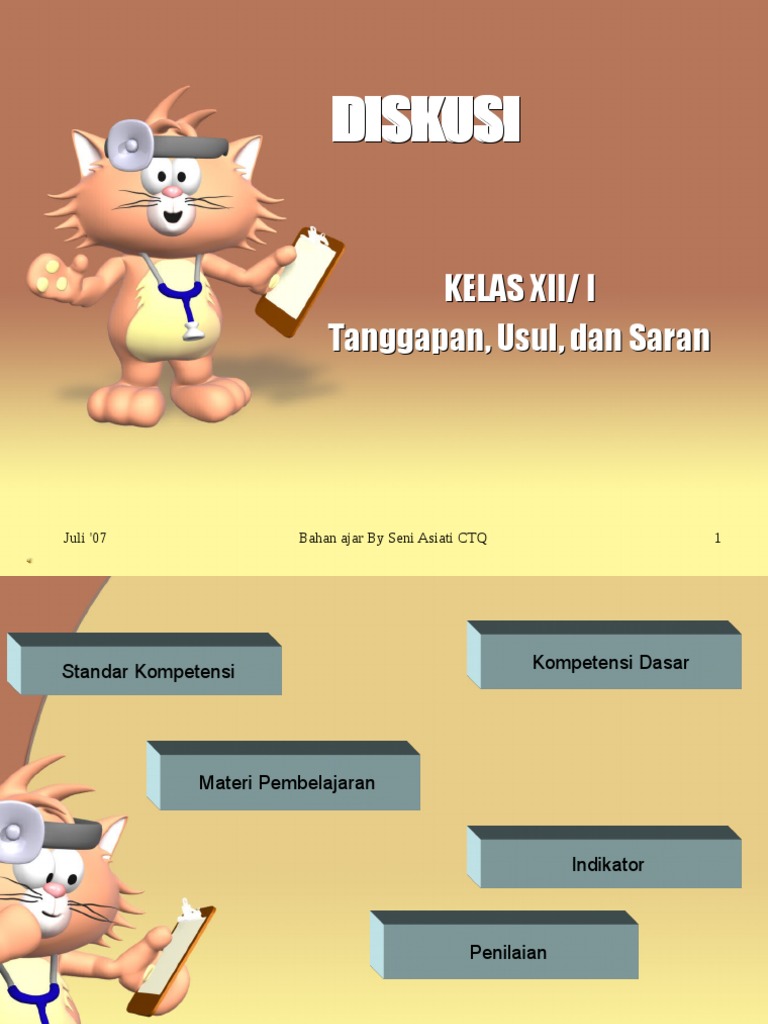 Diskusi, An Usul Dan Saran | PDF | Karier & Perkembangan