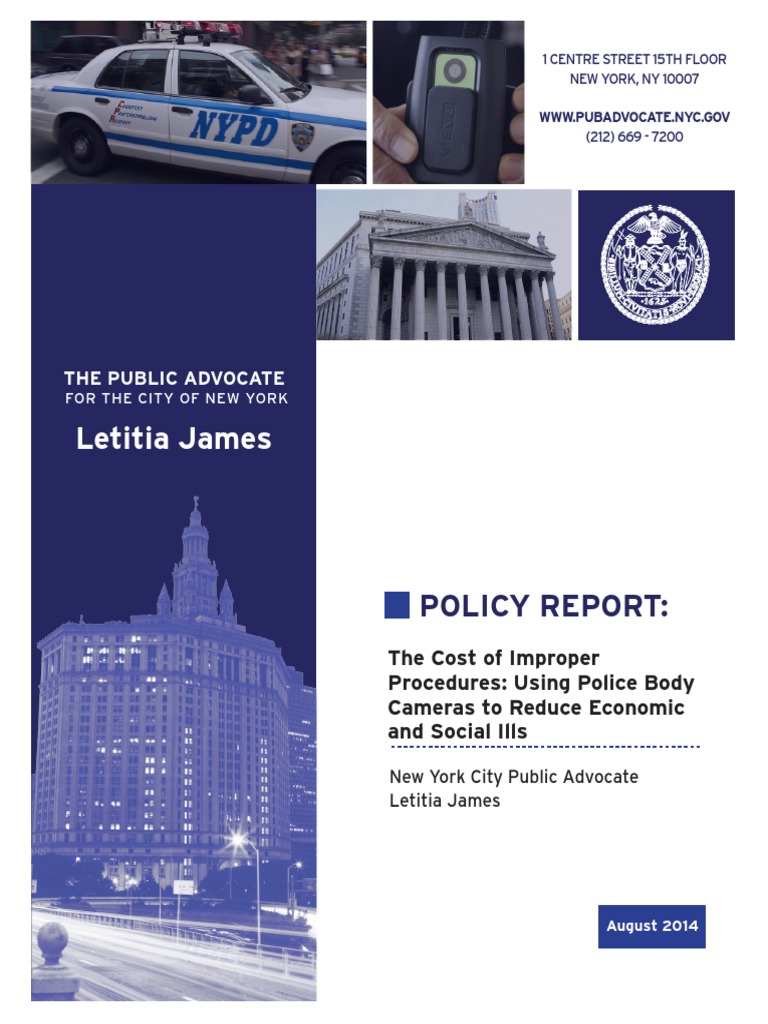 Brief Nypd Body Worn Cameras Final 1 Police Misconduct Body Worn