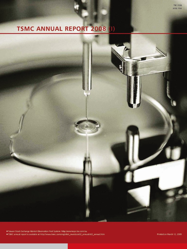 TSMC Annual Report 08 | PDF | Economies | Business