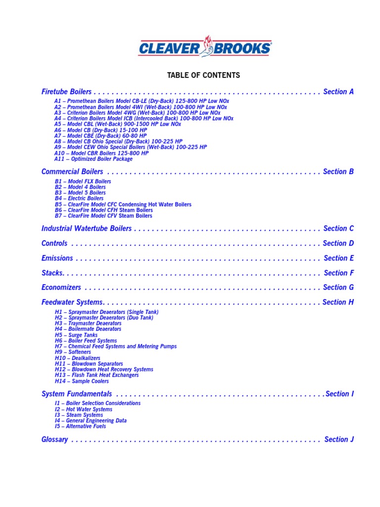 Boiler Book - Cleaver Brooks | PDF | Exhaust Gas | Boiler