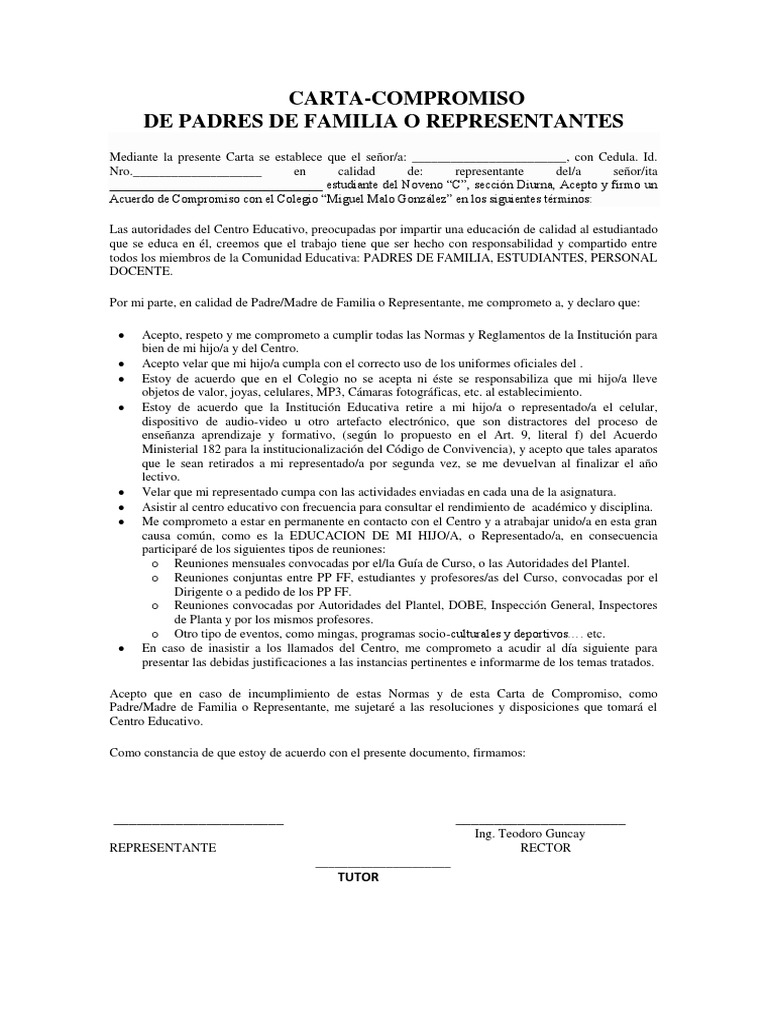 Formato de Reunion de Padres de Familia | PDF | Enseñando y aprendiendo ...