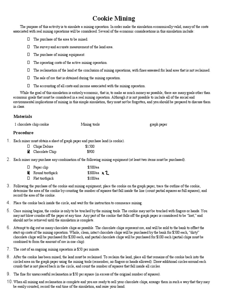Cookie Mining Lab | Download Free PDF | Mining | Brand
