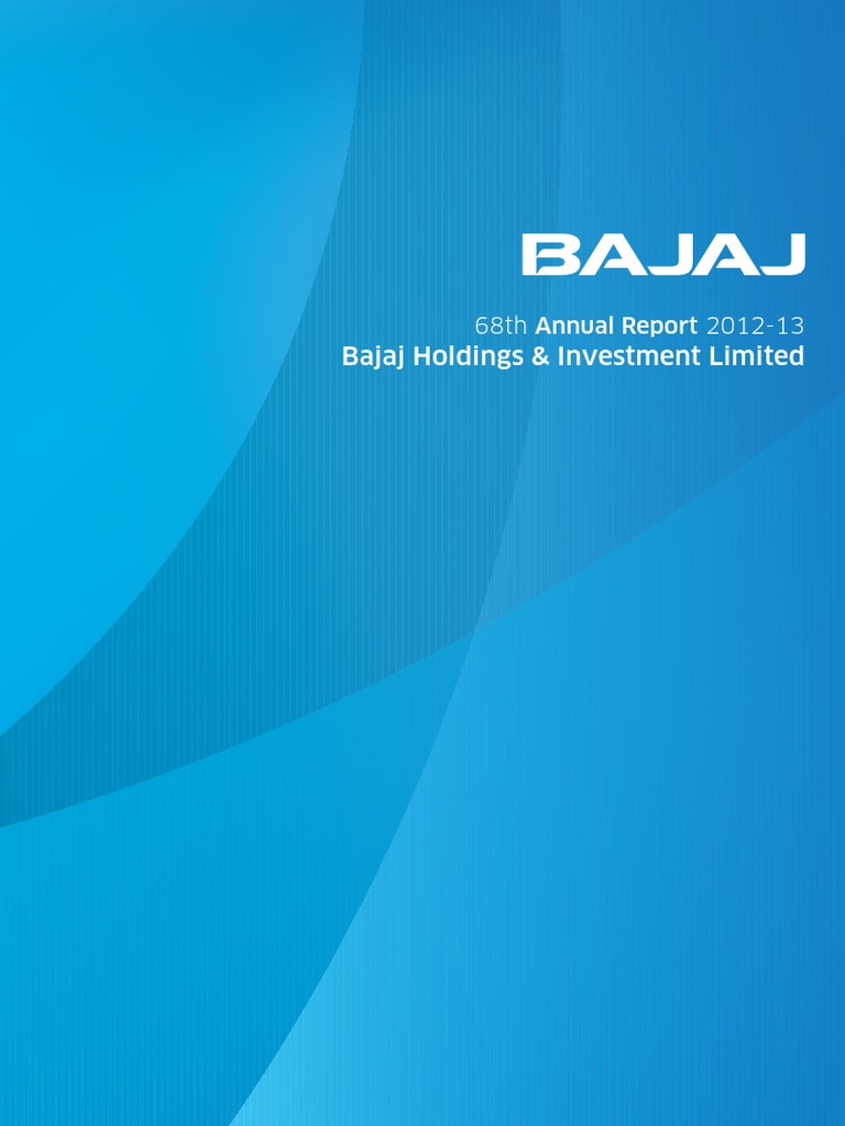 2012 13 Bajaj Holdingser | PDF | Audit Committee | Board Of Directors