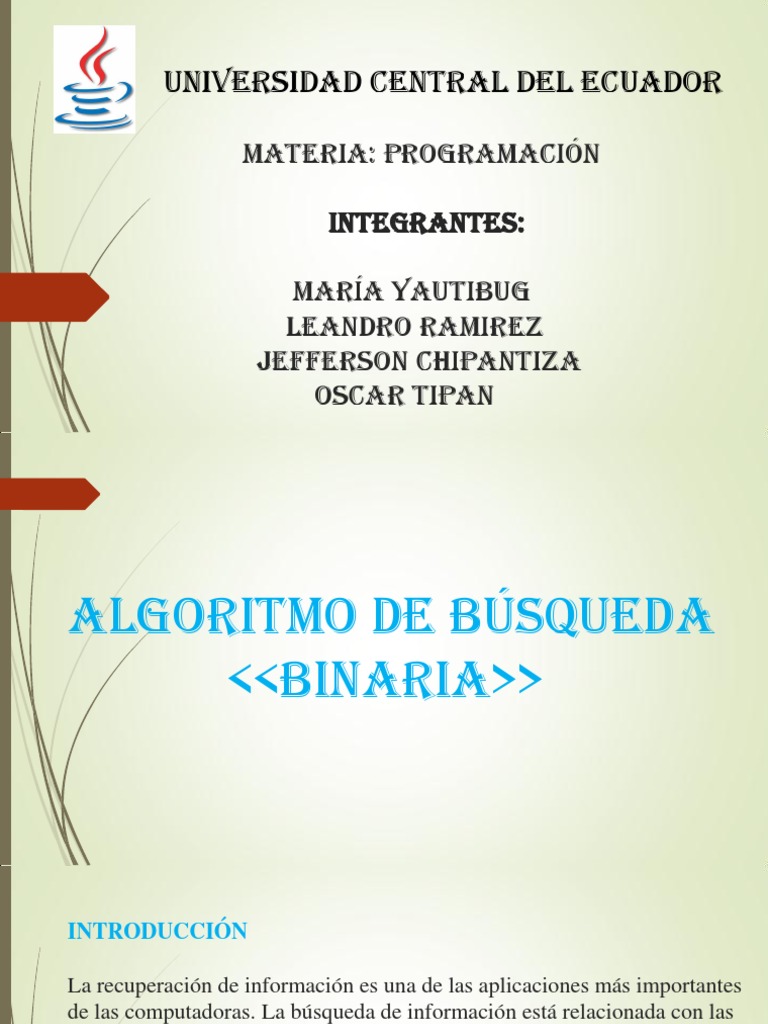 Busqueda Binaria | PDF | Algoritmos | Estructura de datos de matriz
