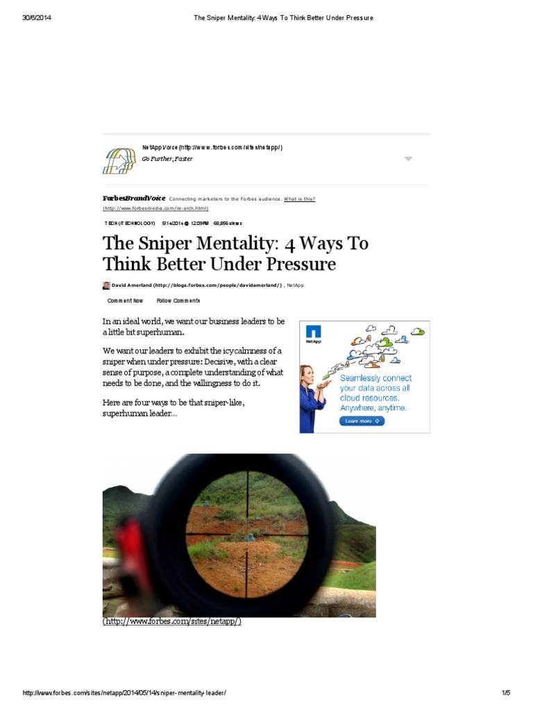 The Sniper Mentality | PDF | Leadership | Sniper
