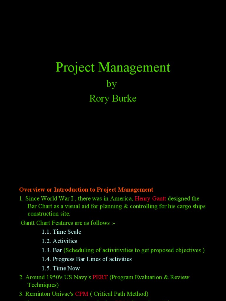 Project Management: by Rory Burke | PDF | Project Management | Business