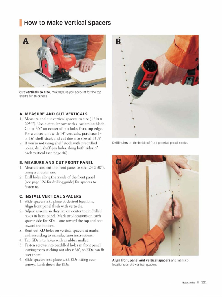 How To Make Vertical Spacers: Thickness | PDF
