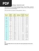 ASME B16.48 Spectacle Blind Flange Dimensions and Weight Chart | PDF ...