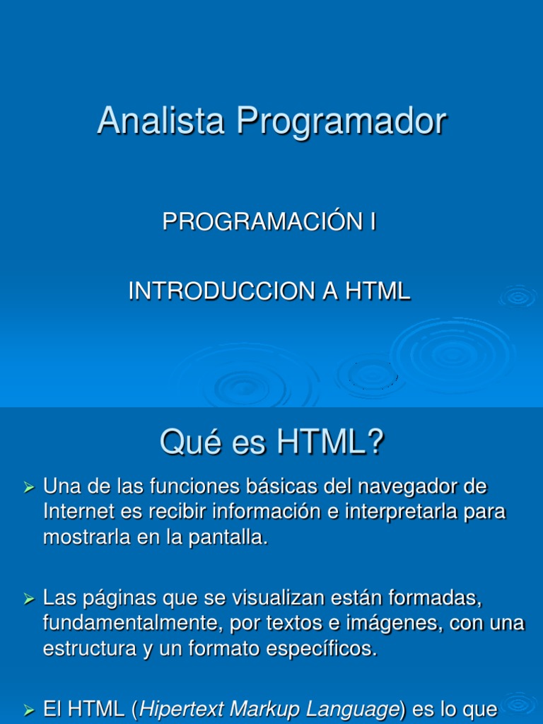 PPT1.4 - Introduccion A HTML | PDF | HTML | Hipervínculo
