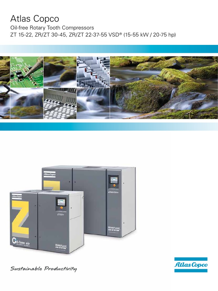 Atlas Copco ZT55 | Gas Compressor | Mechanical Fan | Free 30-day Trial ...