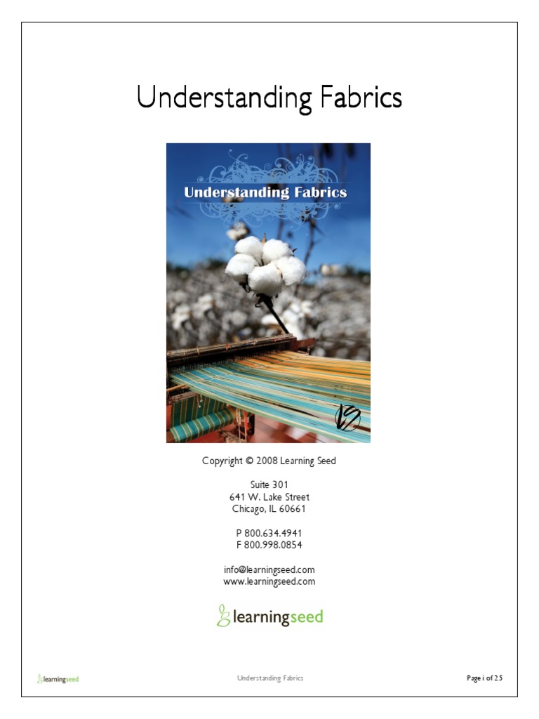 A Guide To Understanding Fabrics | PDF