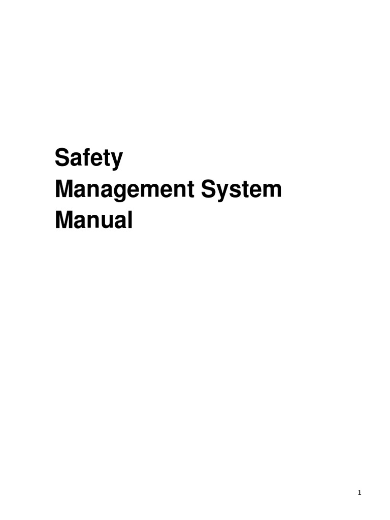 Safety Management System Manual | PDF | Sea Captain | Water Transport
