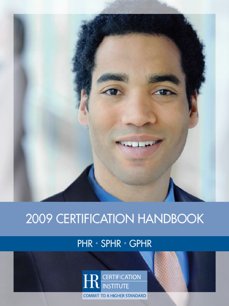 2009 Certification Handbook | PDF | Graduate School | Human Resource ...