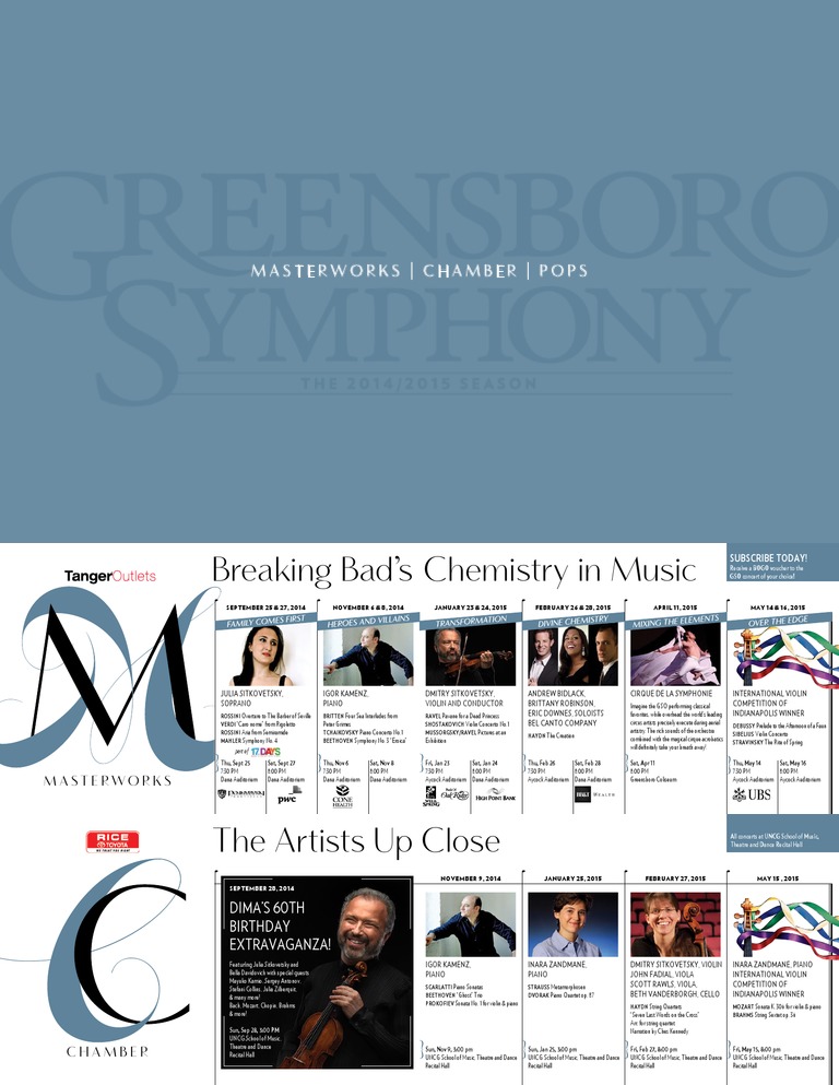 Masterworks - Chamber - Pops | PDF | Quartet | Concerto