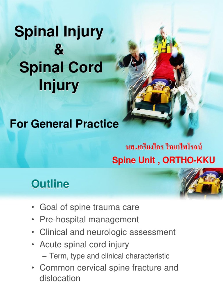 Guidelines for the Clinical Assessment and Management of Spinal ...
