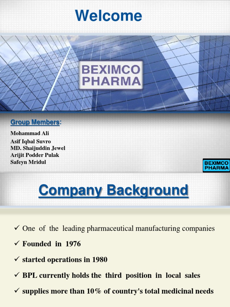 Beximco Pharma | PDF | Pharmaceutical Industry | Marketing