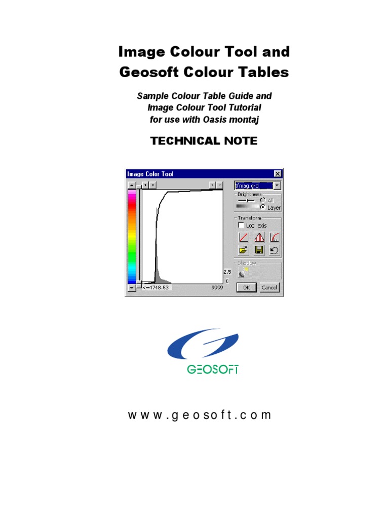 Image Colour Tool and Geosoft Colour Tables: Technical Note | PDF | Rgb ...