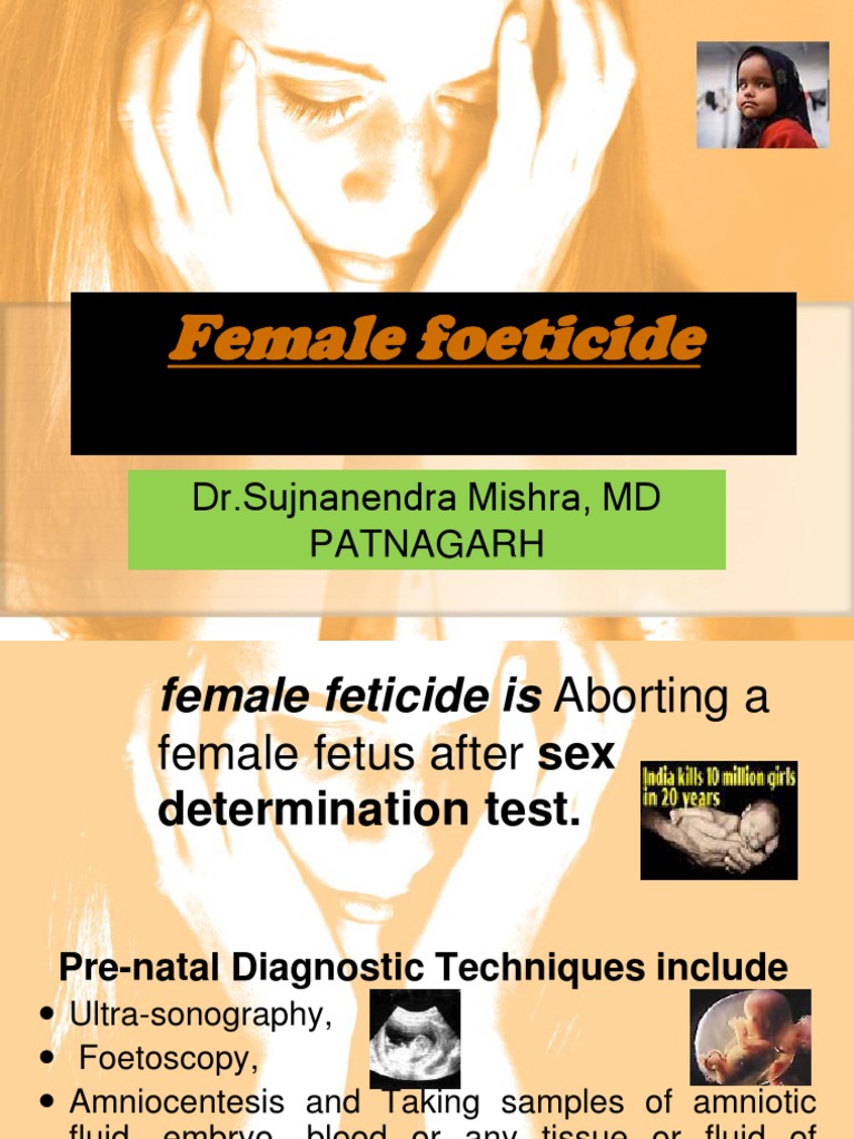 Female Foeticide: DR - Sujnanendra Mishra, MD Patnagarh | PDF | Human ...