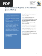 Acog Practice Bulletin Summary: Prelabor Rupture of Membranes | PDF ...