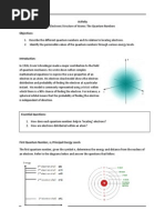 Quantum Numbers Worksheet | PDF | Teaching Methods & Materials