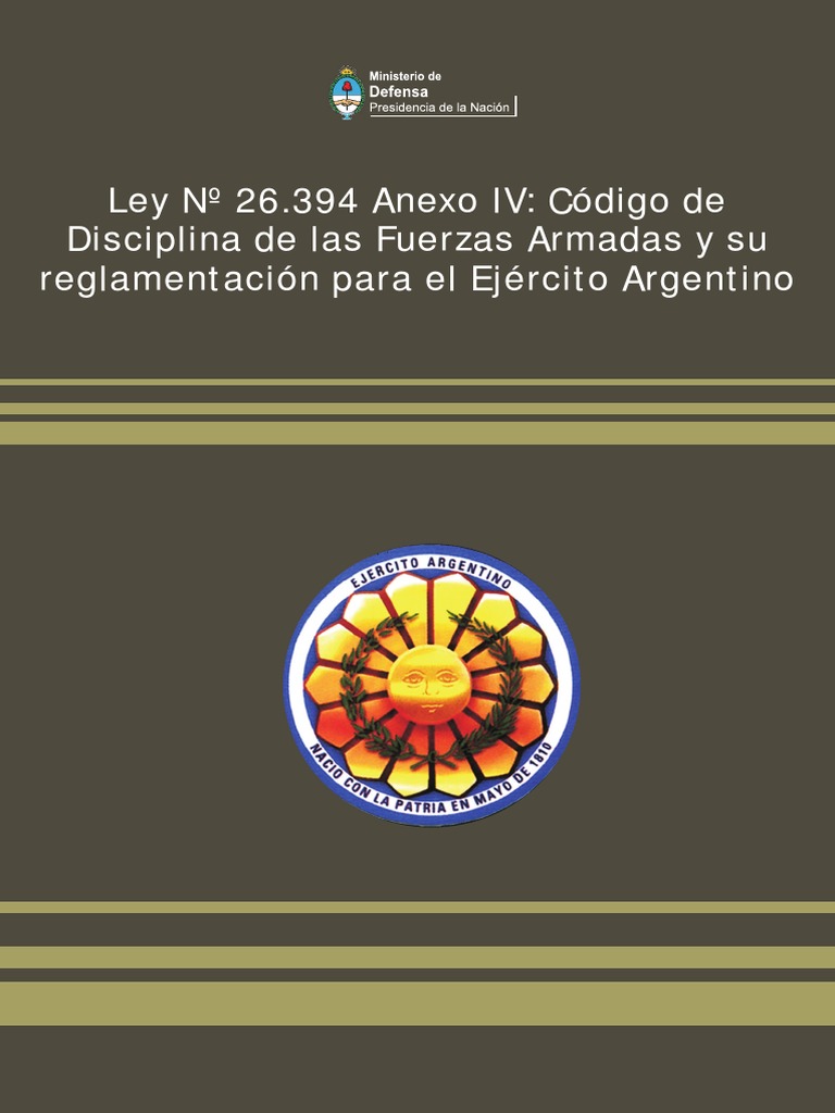 Codigo de Disciplina para Las FFAA EA | PDF | Disciplinas | Militar