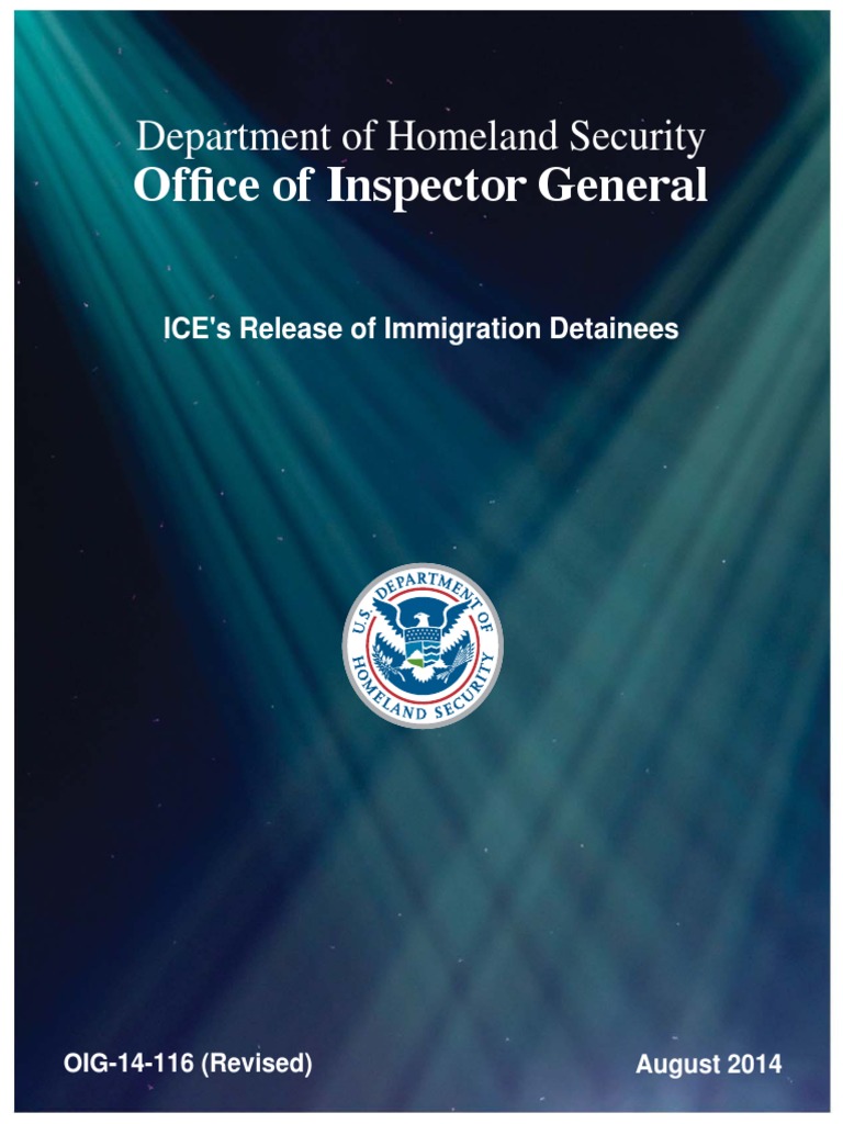 2iàfhri, Qvshfwru Hqhudo: Department of Homeland Security | PDF | U.S ...