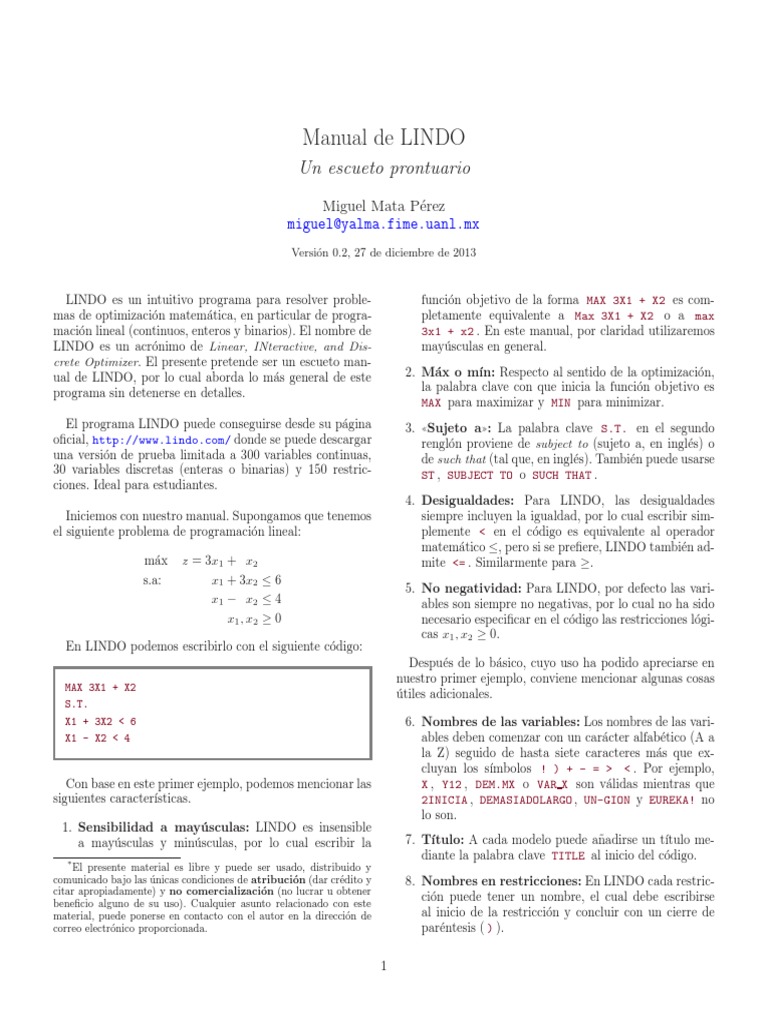 Manual Lindo | PDF