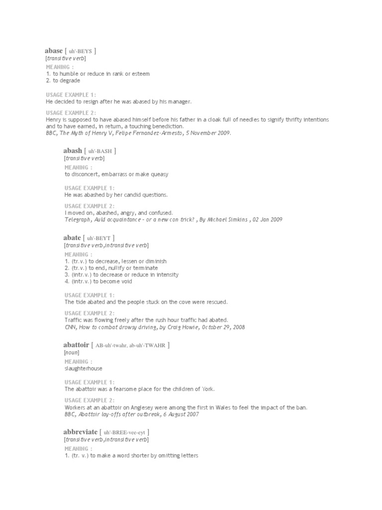 Dict PDF | PDF | Adjective | Verb