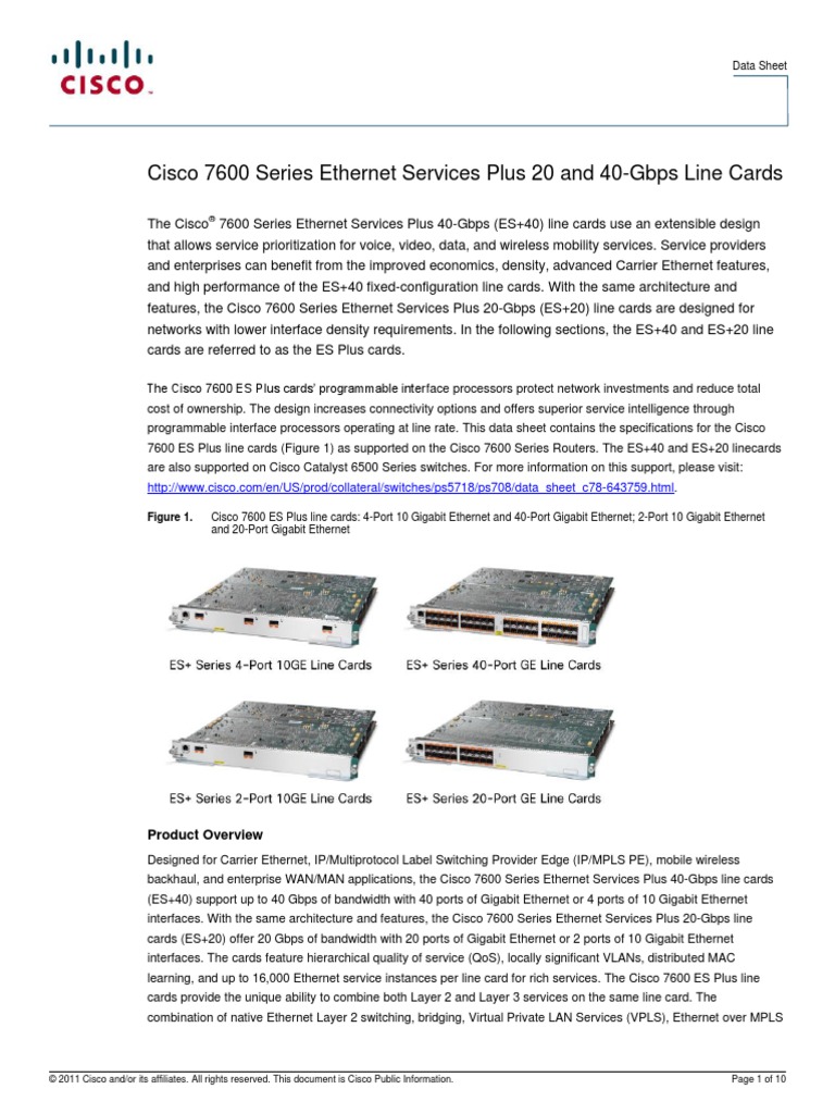 7600 ES+ Datasheet | PDF | Multiprotocol Label Switching | Networking