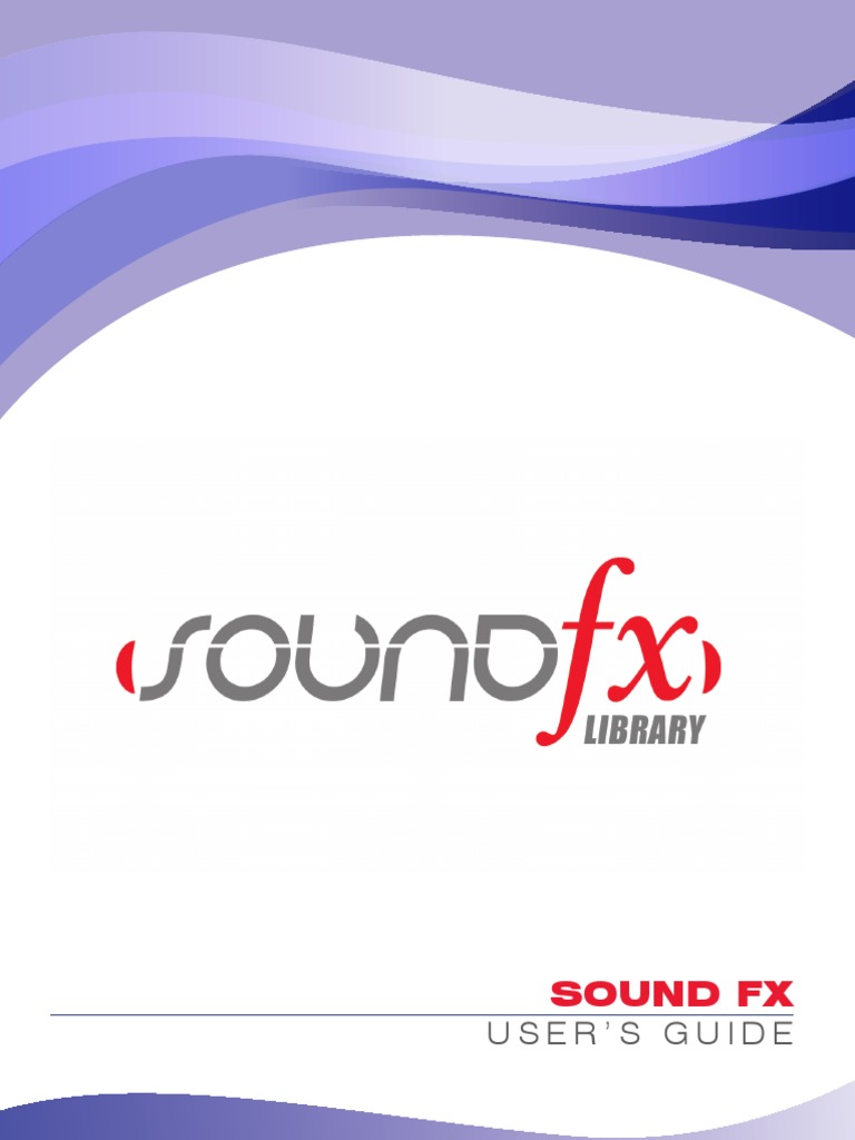 Sound FX: User'S Guide | PDF | Mac Os | Microsoft Windows