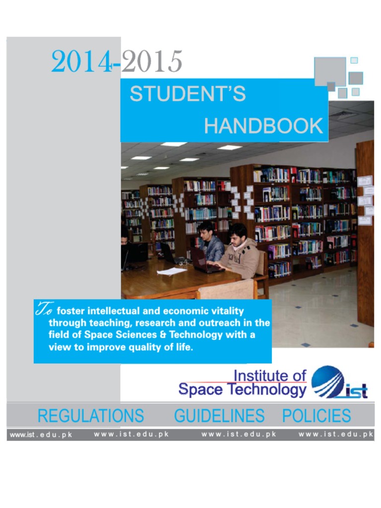 Student Handbook for the Institute of Space Technology: A Guide to ...