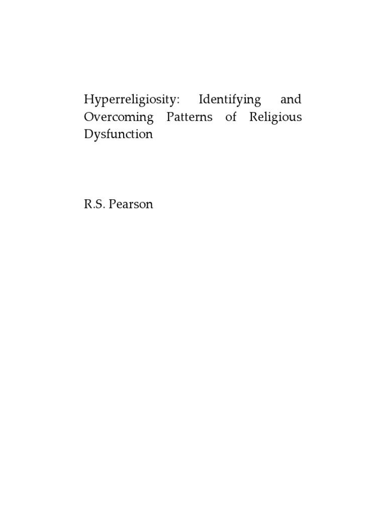 Hyperreligiosity Promo | PDF | Spirituality | God