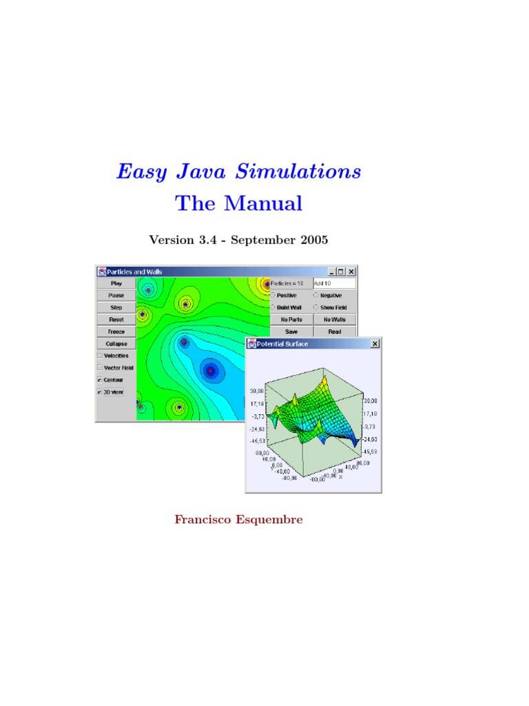 Easy Java Simulations The Manual: Version 3.4 - September 2005 | PDF | Java (Programming ...
